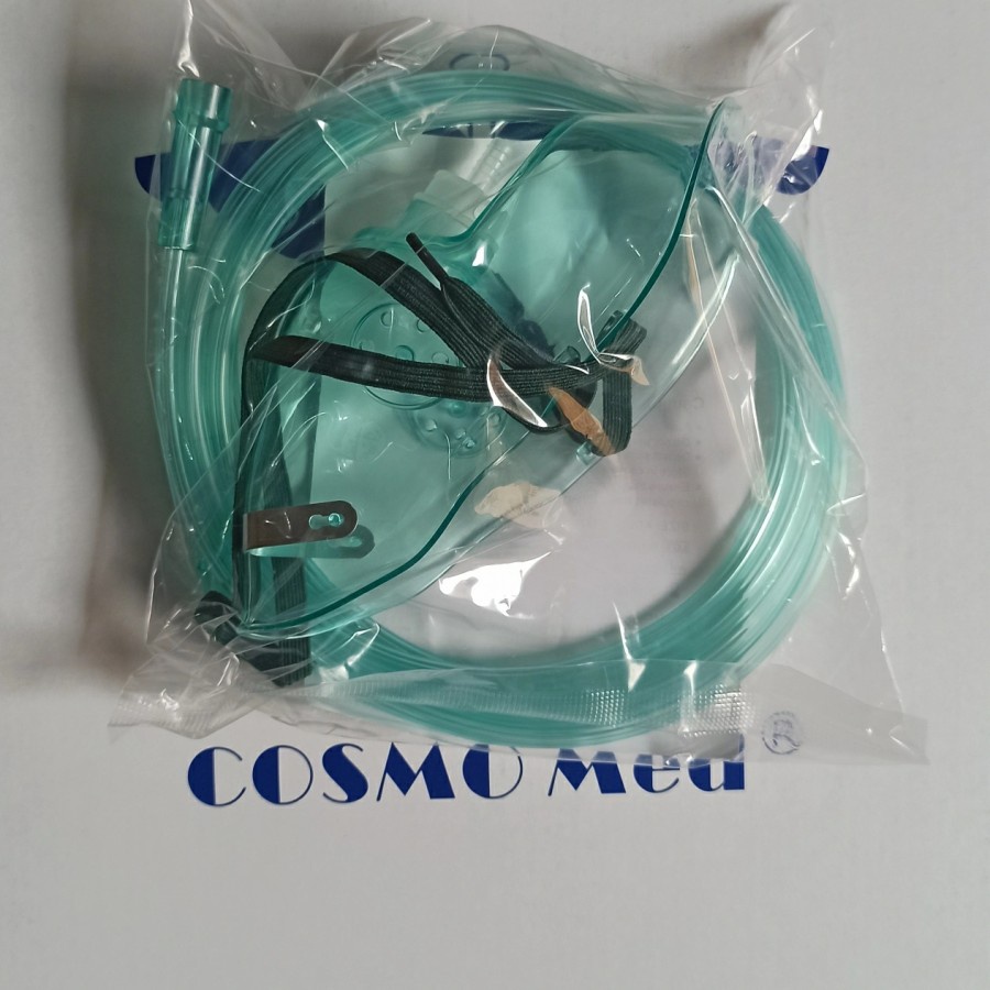 Jual Masker Oksigen Dewasa COSMO Med Oxygen Mask Adult Selang ...