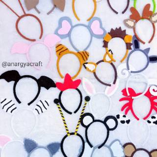 Jual Bando telinga binatang / hewan bando gajah, bando kucing,bando ...