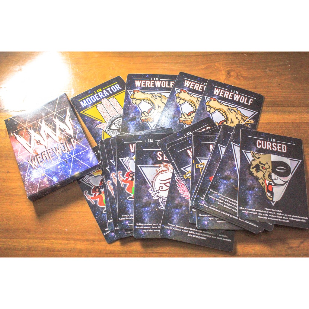 Jual Kartu Werewolf | Werewolf Game | Board Game | Permainan Kartu ...