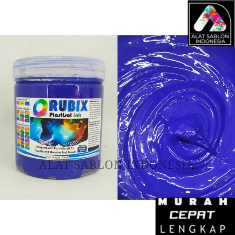 Jual TINTA SABLON PLASTISOL ROYAL BLUE BIRU ROYAL 500GR | Shopee Indonesia