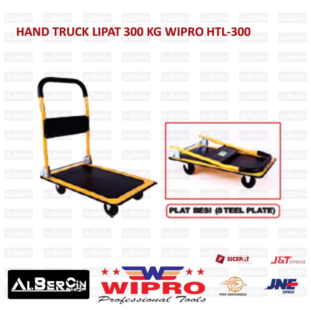 Jual Hand Truck Lipat Hand Trolley Steel 300 Kg WIPRO HTL-300 HTL 300 ...