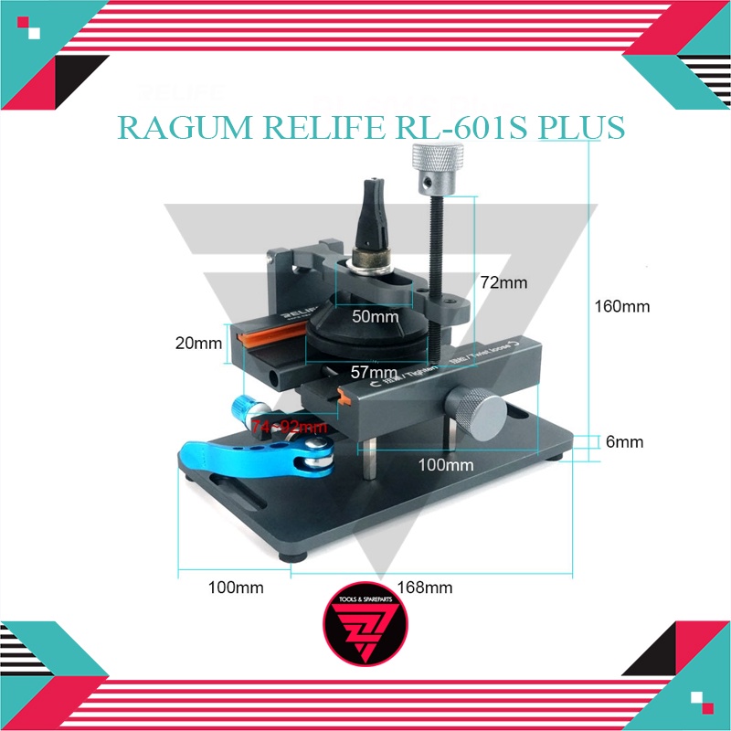 Jual Ragum Relife RL-601S Plus 2in1 Rotary/ Ragum Untuk Glass Kaca/Buka ...