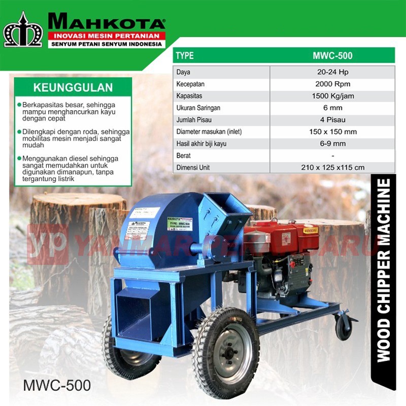 Jual Mesin Penghancur Serbuk Kayu / Wood Chipper Machine MWC 500 ...