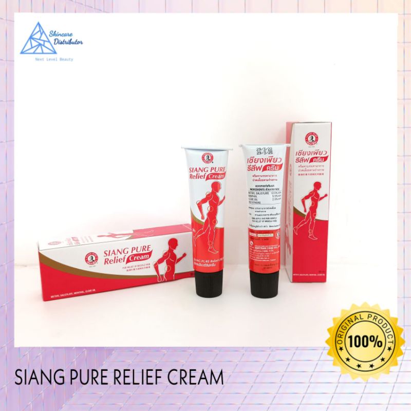 Jual SANG PURE SIANG PURE RELIEF CREAM SANGPURE OIL KRIM CREAM NYERI ...