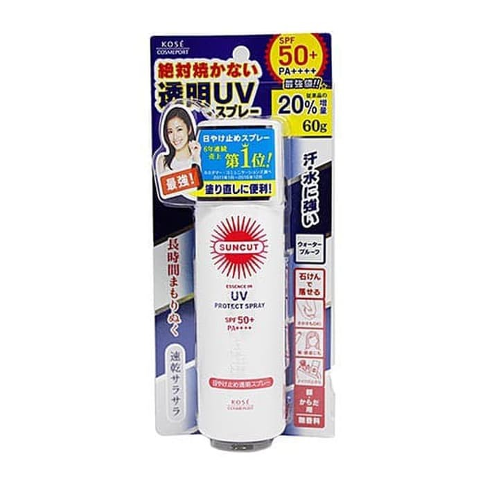 Jual Kose Cosmeport Suncut UV Protect Spray SPF 50+ PA++++ 60g | Shopee Indonesia