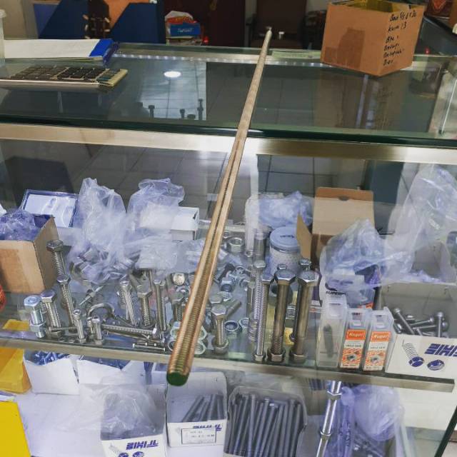 Jual As drat stainless steel m8 panjang 1 meter long drat ss m8 tie rod ...