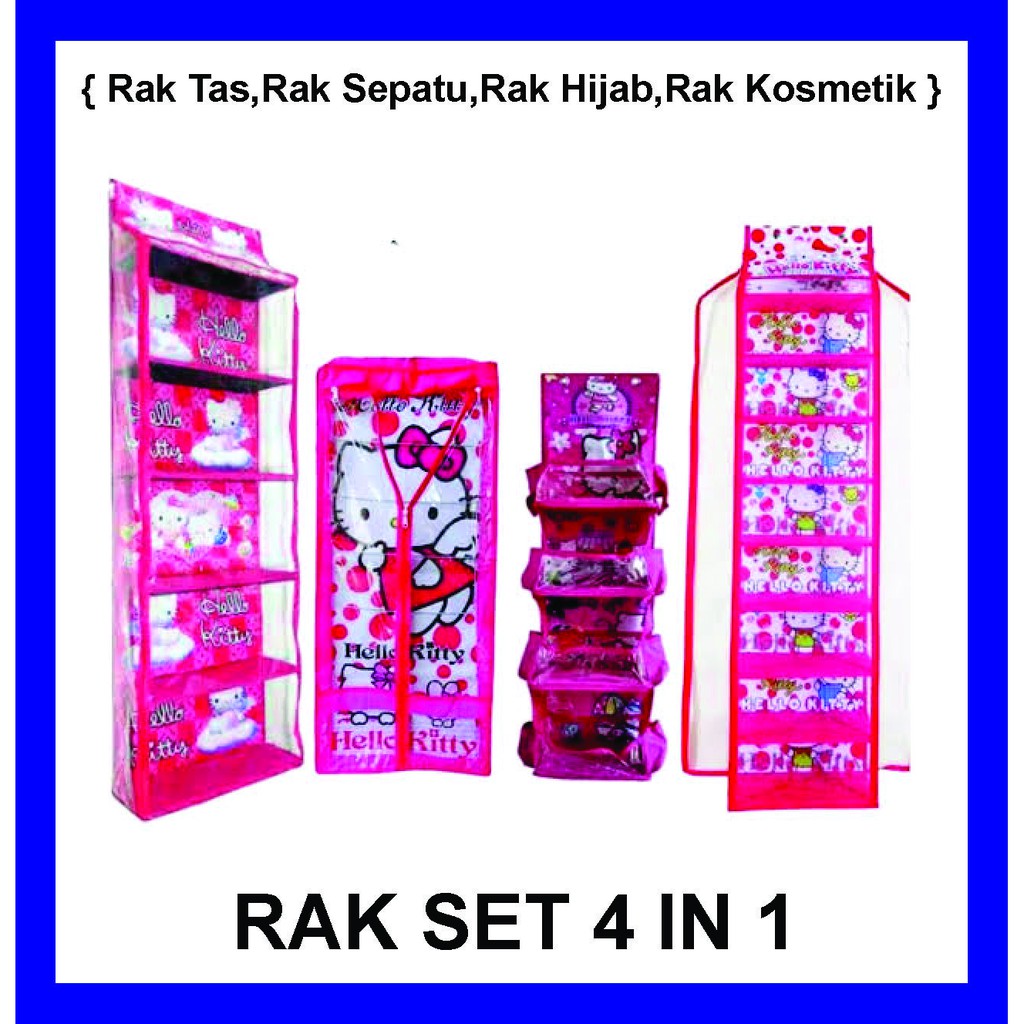 Jual Rakset Gantung / Rak Organizer Paket 3in1 4in1 ( Rak Tas,Rak ...
