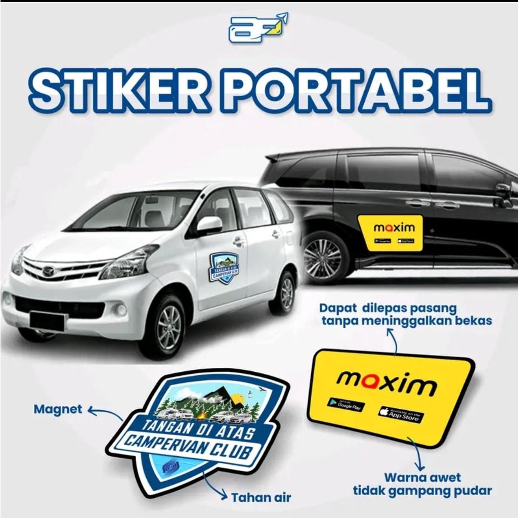 Jual STIKER PORTABLE/ MAGNET UNTUK PROMOSI 30cm | Shopee Indonesia