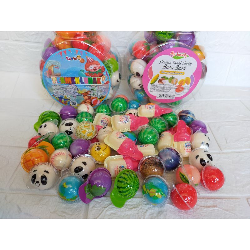 Jual Permen Lunak / Permen Viral isi 10 , 25 atau 1 Toples isi 50 pcs ...
