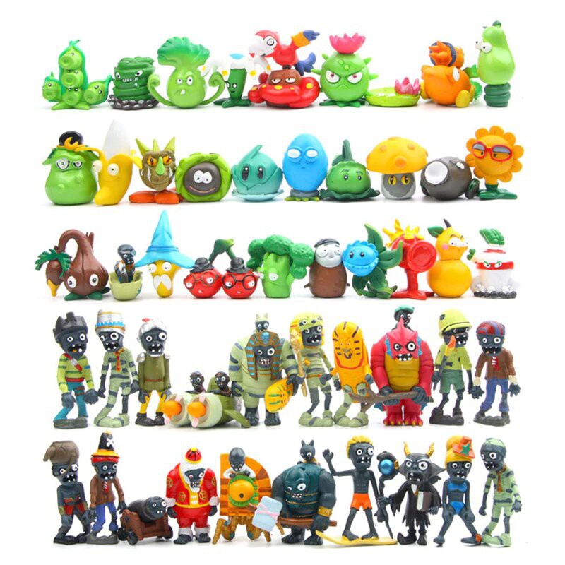 Jual Action Figure PLANTS VS ZOMBIES isi 10 - Miniatur Topper Kue ...