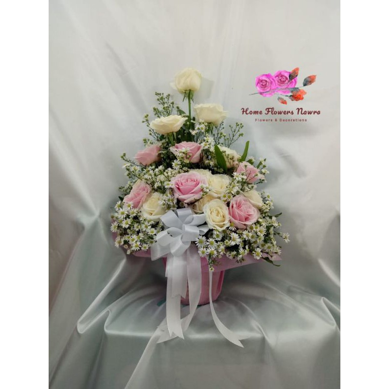 Jual rangkaian bunga vas meja hadiah grand opening toko dan kantor ...