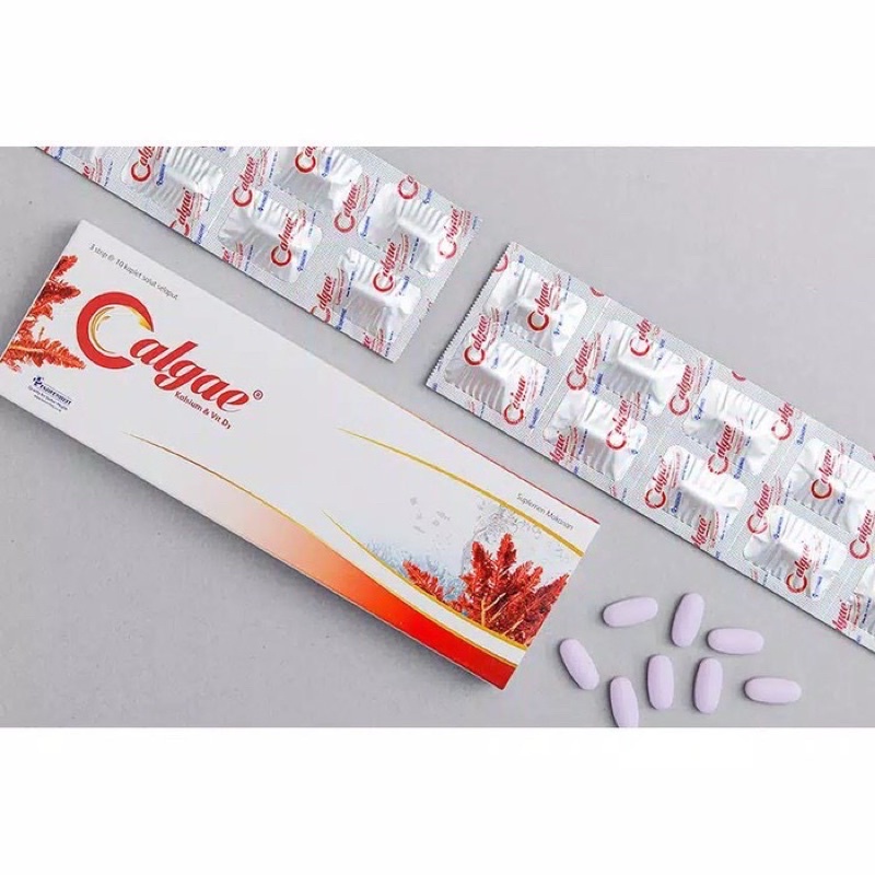 Jual (New) Calgae 1 Strip @ 10 Kaplet Memenuhi Kebutuhan Kalsium ...
