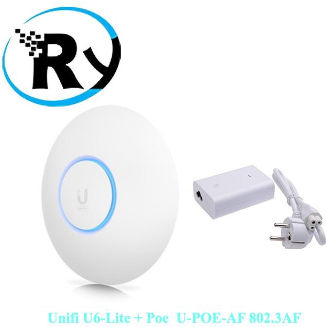 Jual Paket Ubiquity UniFi 6 Lite U6-Lite + Ubnt U-POE-AF 802.3A 48v ...