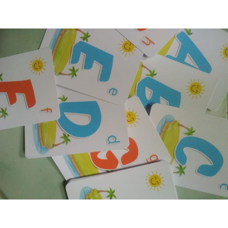 Jual flash card abjad mainan edukasi anak kartu huruf abjad Indonesia ...