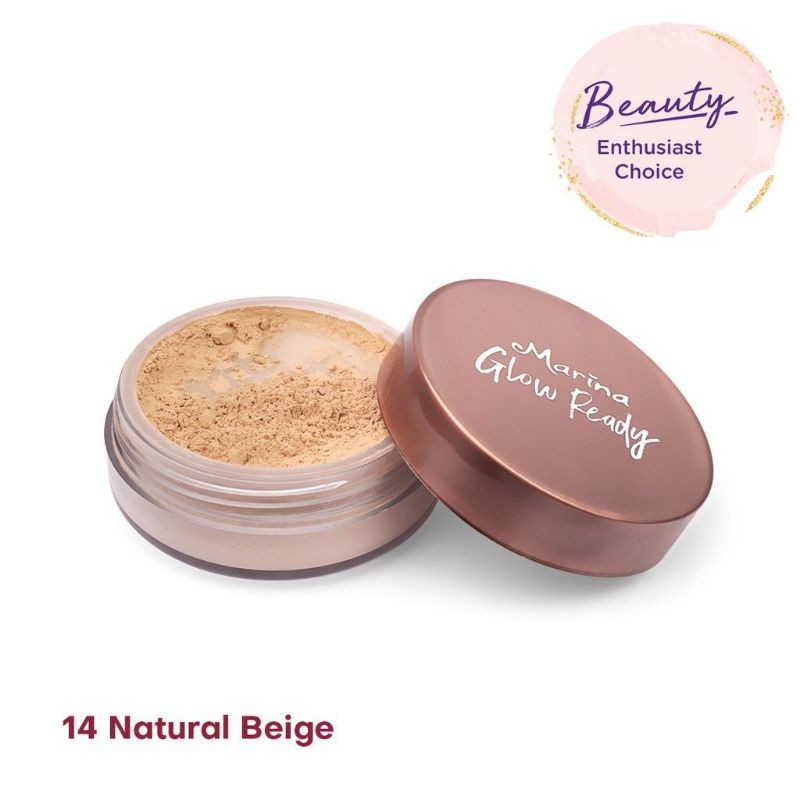 Jual MARINA GLOW READY LOOSE POWDER UV PROTECTION 15GR | Shopee Indonesia