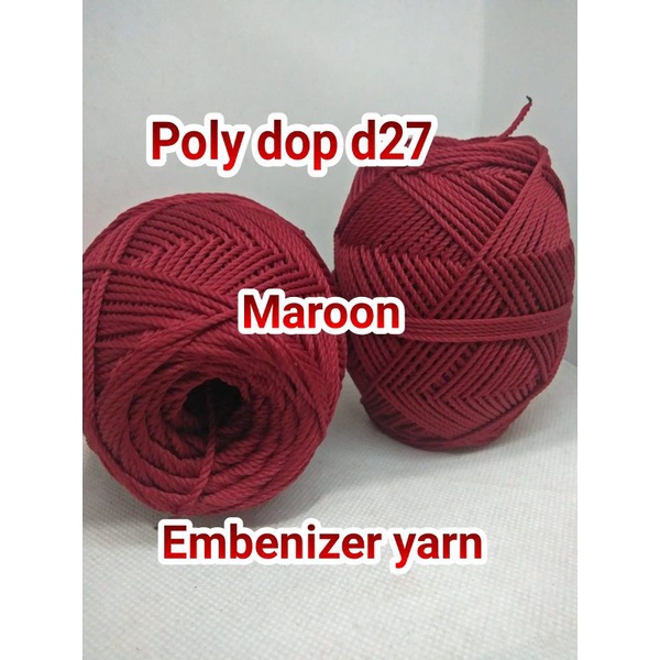 Jual BENANG RAJUT POLY DOFF D27 VARIAN WARNA MERAH | Shopee Indonesia