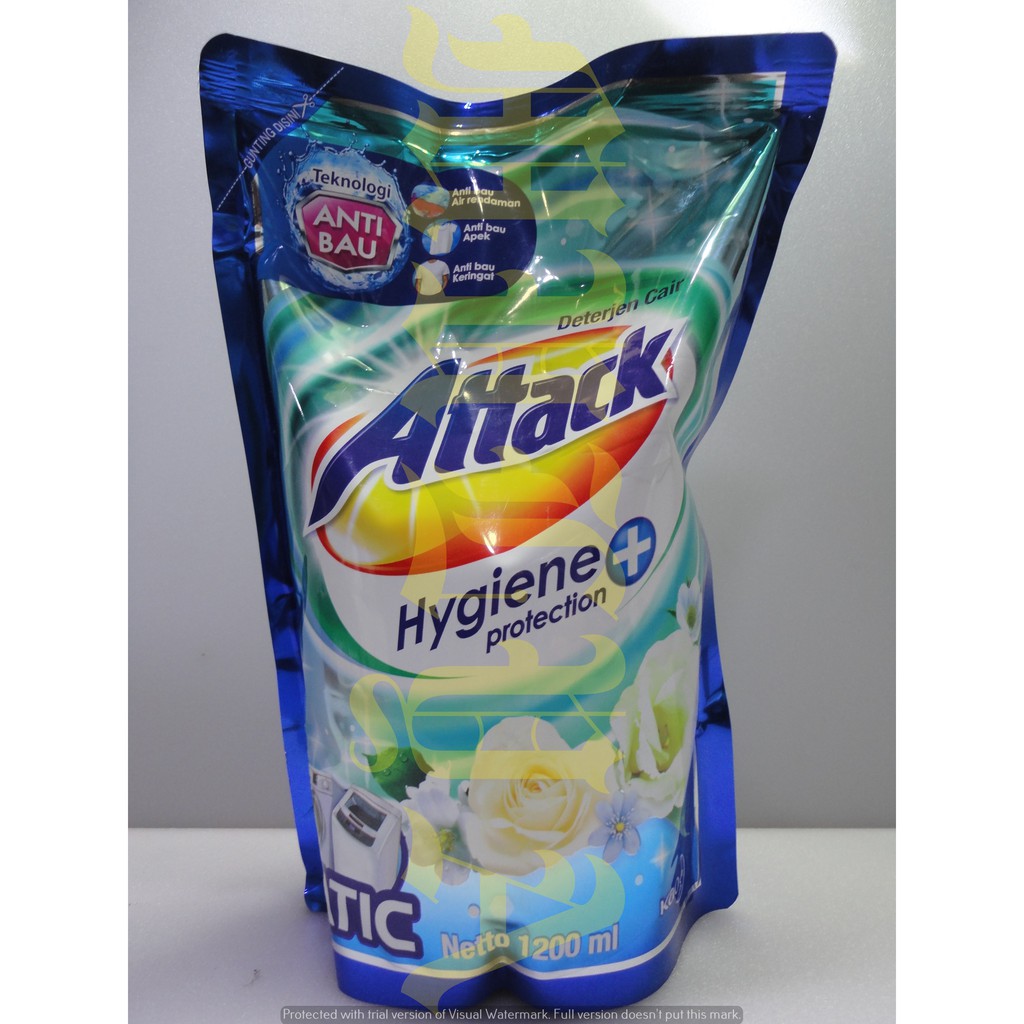Jual Attack Hygiene liquid detergent refill 1200ml Indonesia|Shopee ...