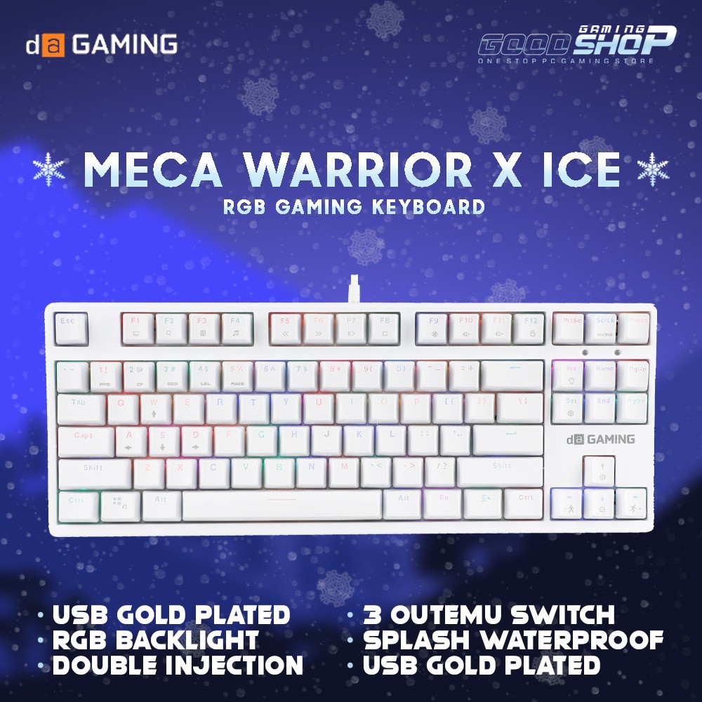 Digital Alliance Meca Warrior X RGB Ice - Gaming Keyboard | Shopee ...