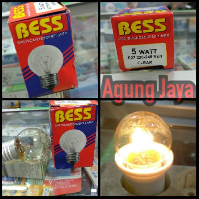 Jual Lampu pijar Ayam 5 watt Nyala kuning Lampu menghangatkan ayam ...