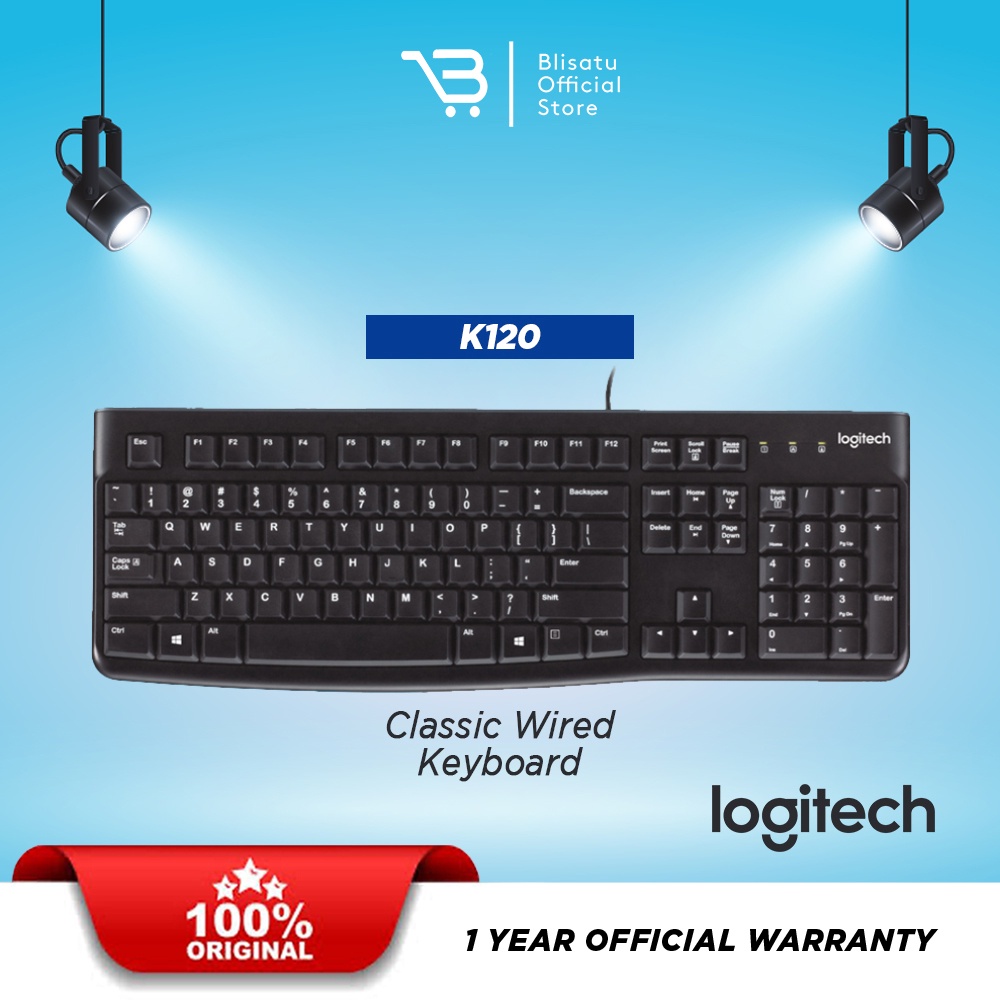 Jual Logitech K120 USB Wired Keyboard | Shopee Indonesia