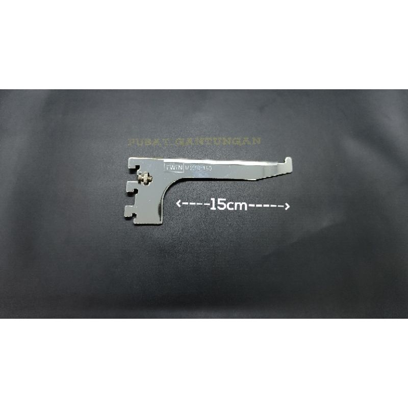 Jual Bracket Kaca Stainless 15cm Import - Braket Daun Penyangga Rak ...