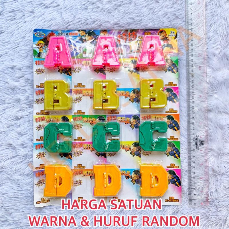 Jual MAINAN ROBOT ABCD HURUF ALFABET ALPHABET BERUBAH JADI ROBOTAN LUCU ...
