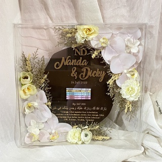 Jual (35x35) Mahar pernikahan akrilik/mahar transparan/mahar akrilik ...