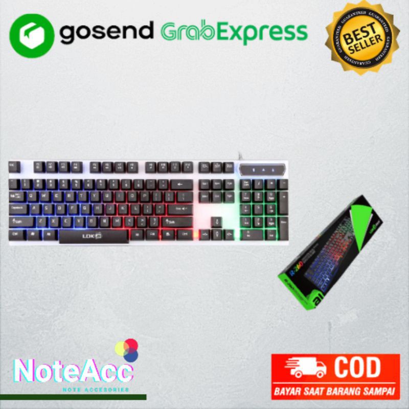 Jual keyboard gaming keyboar rgb LED LDKAI murah - Black&white | Shopee ...