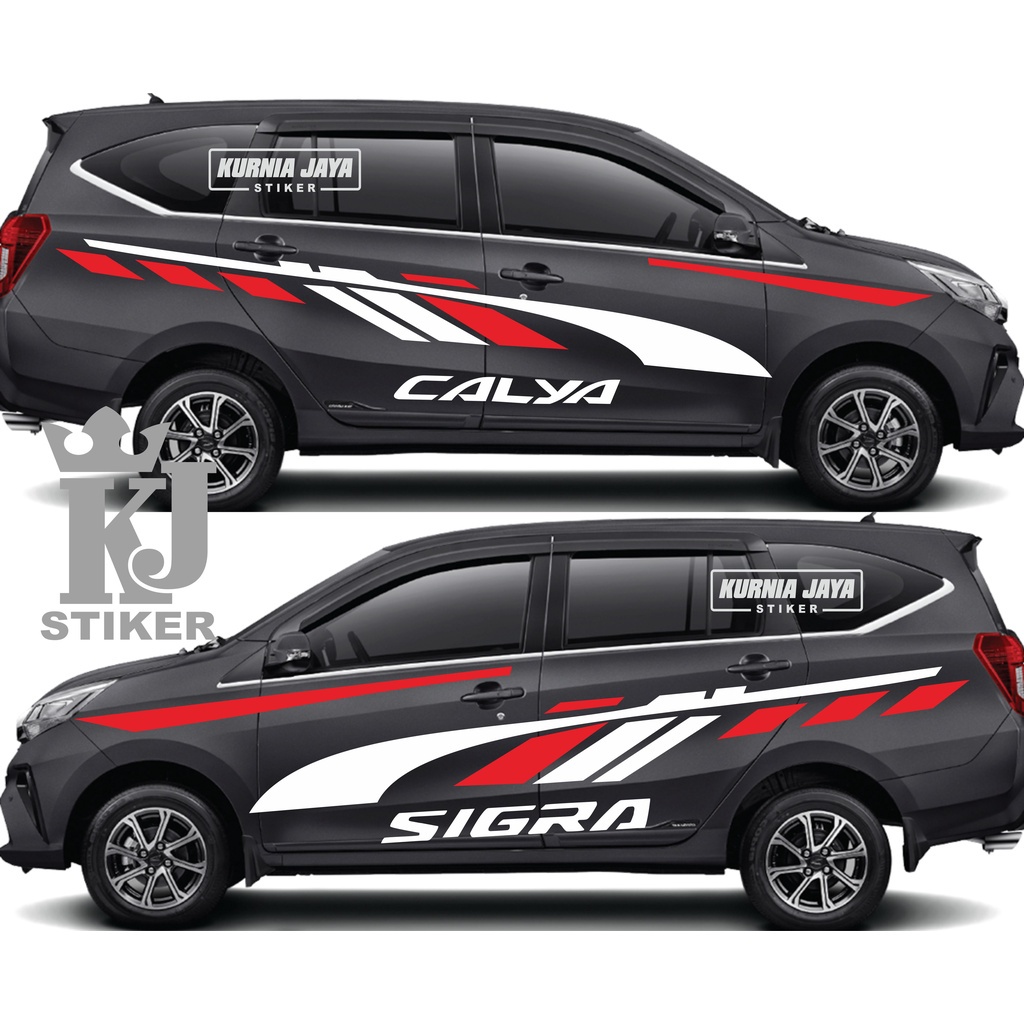 Jual STIKER MOBIL STICKER MOBIL AVANZA SIGRA CALYA STICKER BODY MOBIL ...
