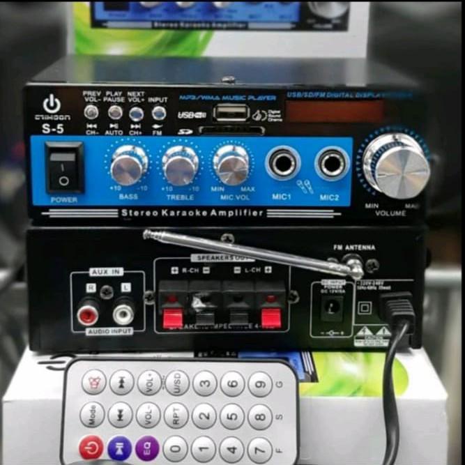 Jual Amplie | Ampli Mini Crimson 4 Channel Bluetooth Usb Sd Dan Radio Fm Ac-Dc | Shopee Indonesia