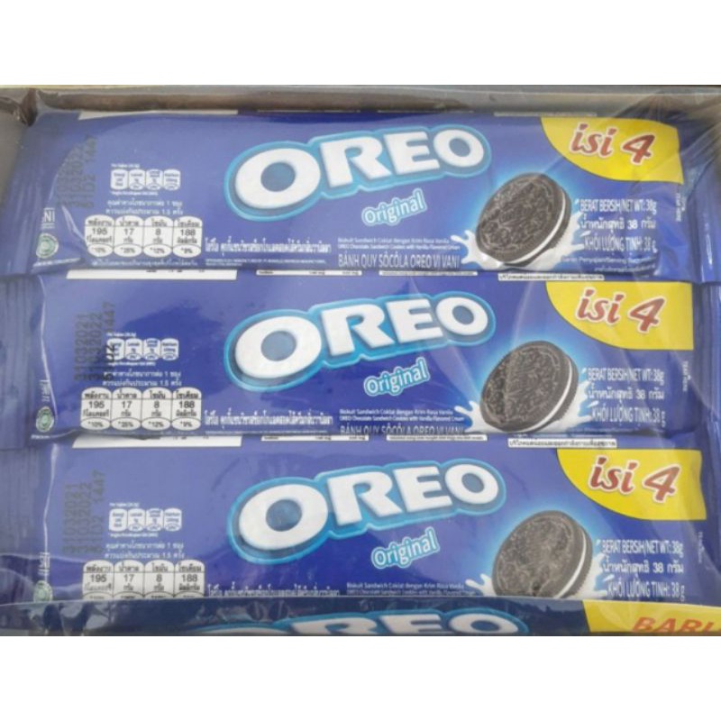 Jual Biskuit Oreo isi 4 per dus (12 x 38 gr) | Shopee Indonesia
