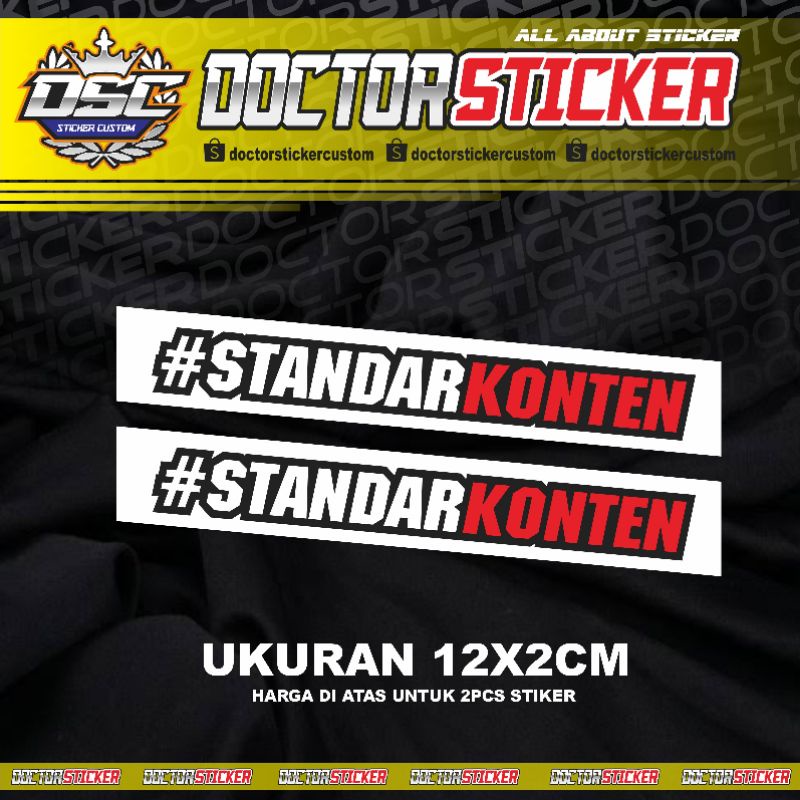 Jual Sticker Cutting Viral STANDAR KONTEN Terbaru sticker custom ...