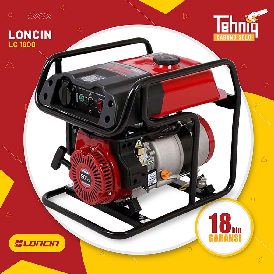 Jual Mesin Generator Genset Listrik LONCIN LC 1800 Practical Series ...