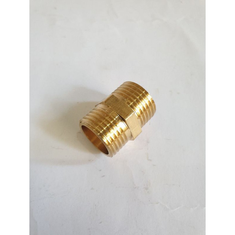 Jual Double / Dobel Nepel Pipa Air Panas Kuningan 1/2 Inch | Shopee Indonesia