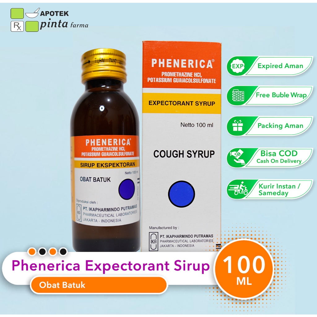 Jual Phenerica Syrup 100 ml Obat Batuk | Shopee Indonesia
