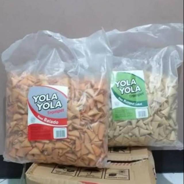 Jual JAJAN TEROMPET YOLA YOLA RASA BALADO RUMPUT LAUT SNACK RENYAH ...