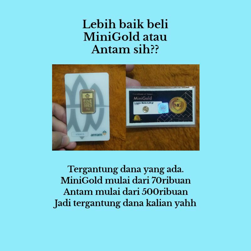 Jual Emas Murni Mini Gold reguler | Shopee Indonesia