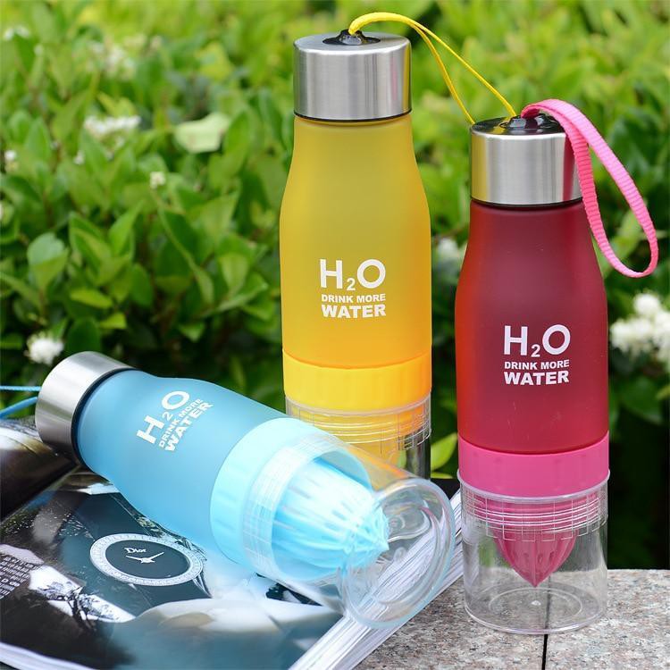 Jual Botol Minum H2O 650 ML / Botol Infused Water BPA Free / Botol ...