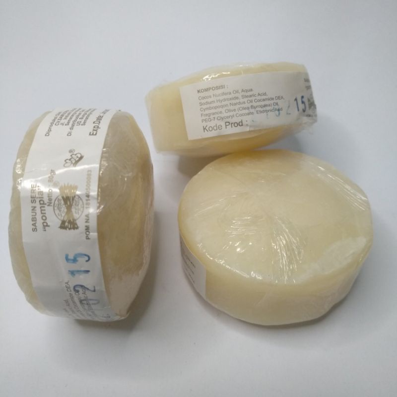 Jual SABUN SEREH POMPIA MENGATASI GATAL BIANG KERINGAT / SABUN MANDI ...