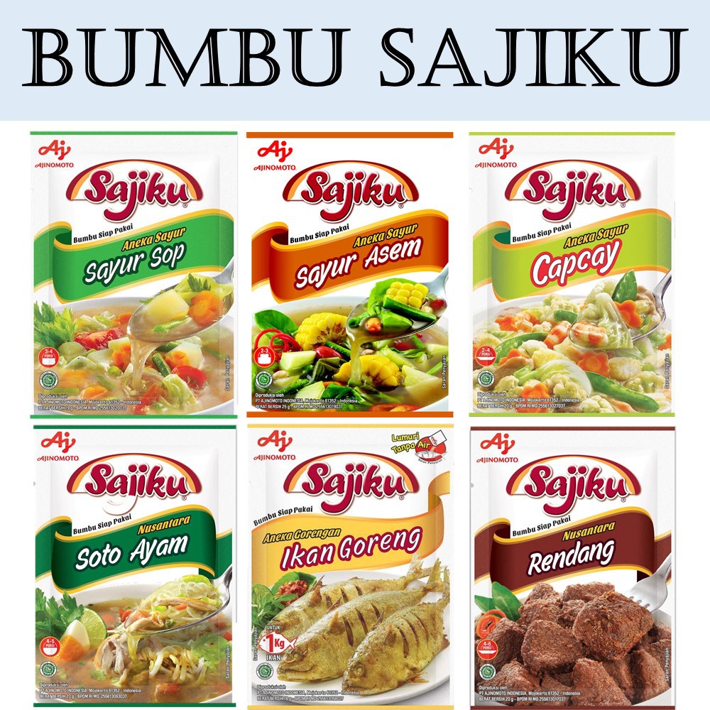 Jual Bumbu Sajiku Ajinomoto | Shopee Indonesia