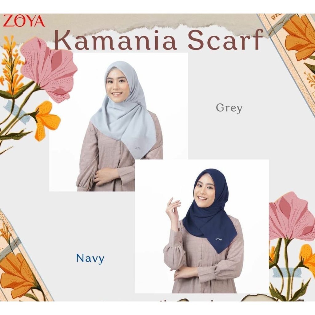 Jual Zoya Hijab Kamaniya Plain Segiempat Polos | Shopee Indonesia
