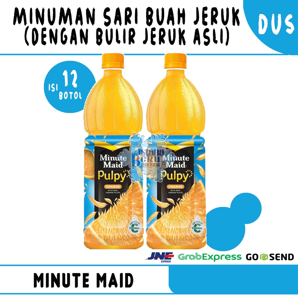 Jual Minute Maid Pulpy Orange 1L (1 Dus = 12 Botol) | Shopee Indonesia