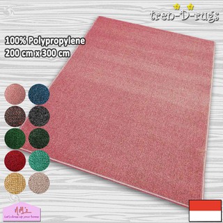 Jual Karpet Polypropylene Polos Lantai Ruang Tamu Tidur Permadani ...