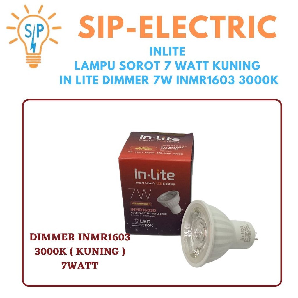 Inlite Lampu Sorot 7 Watt Kuning / In Lite Dimmer 7W Inmr1603 3000K ...
