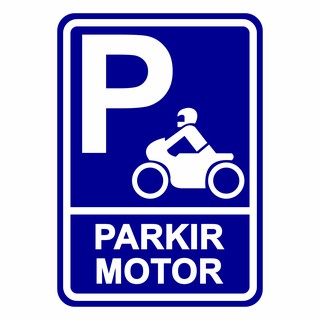 Jual Rambu Parkir Motor - Kotak 35cm x 50cm Plat Alumunium Indonesia ...