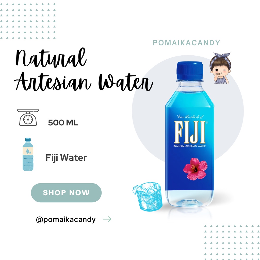 Jual AIR FIJI WATER NATURAL ARTESIAN WATER 500ML [24 BOTOL] Indonesia ...