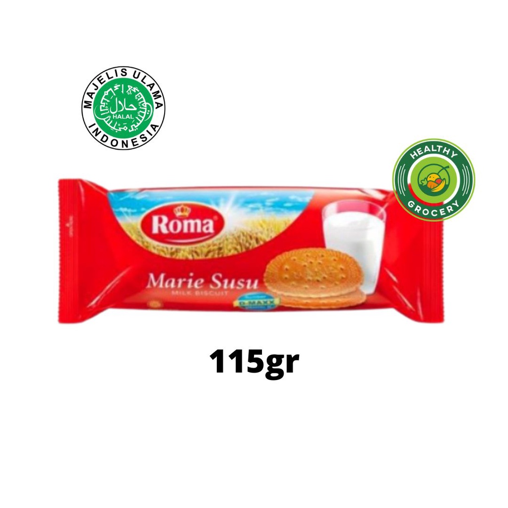 Jual Roma Biskuit Marie Susu 115gr / Milk Biscuit | Shopee Indonesia