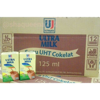 Jual Susu Ultra 125 ml per DUS Susu UHT Ultramilk Cokelat / Stroberi strowberry isi 40 pc ...