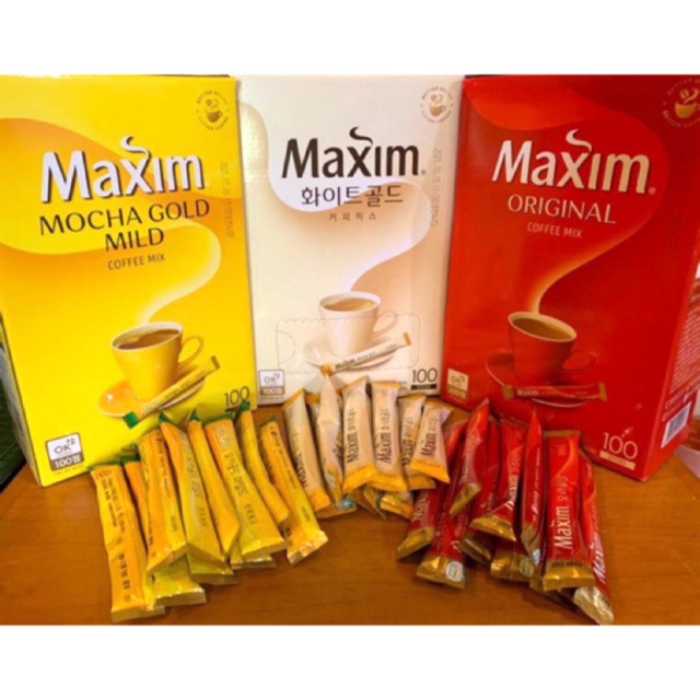 Jual Kopi MAXIM WHITE/MOCHA GOLD MILD/ORIGINAL COFFEE MIX KOPINYA OPPA ...