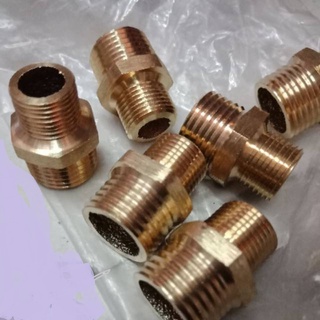 Jual Double Nepel 1/2 x 5/8 nch Kuningan Sambungan Drat Luar Male Nepple Dobel Nipel Kuningan 1/ ...